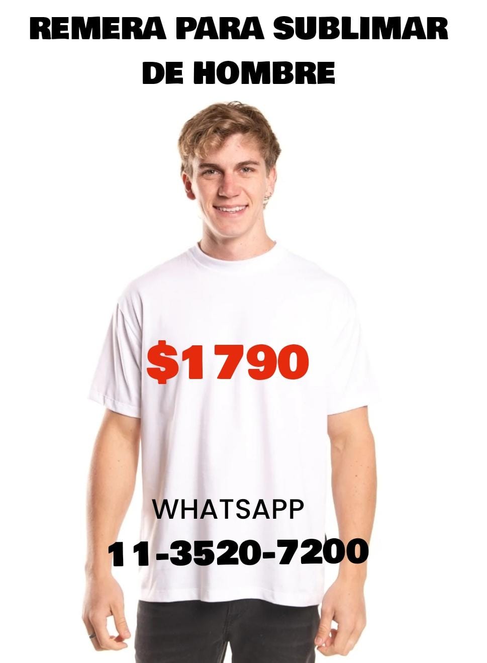 Remeras para Sublimar
